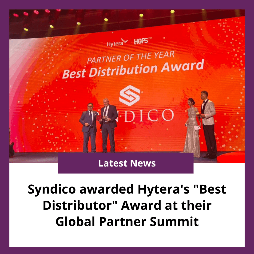 Syndico Distribution named as Hytera's #1 Global Distributor